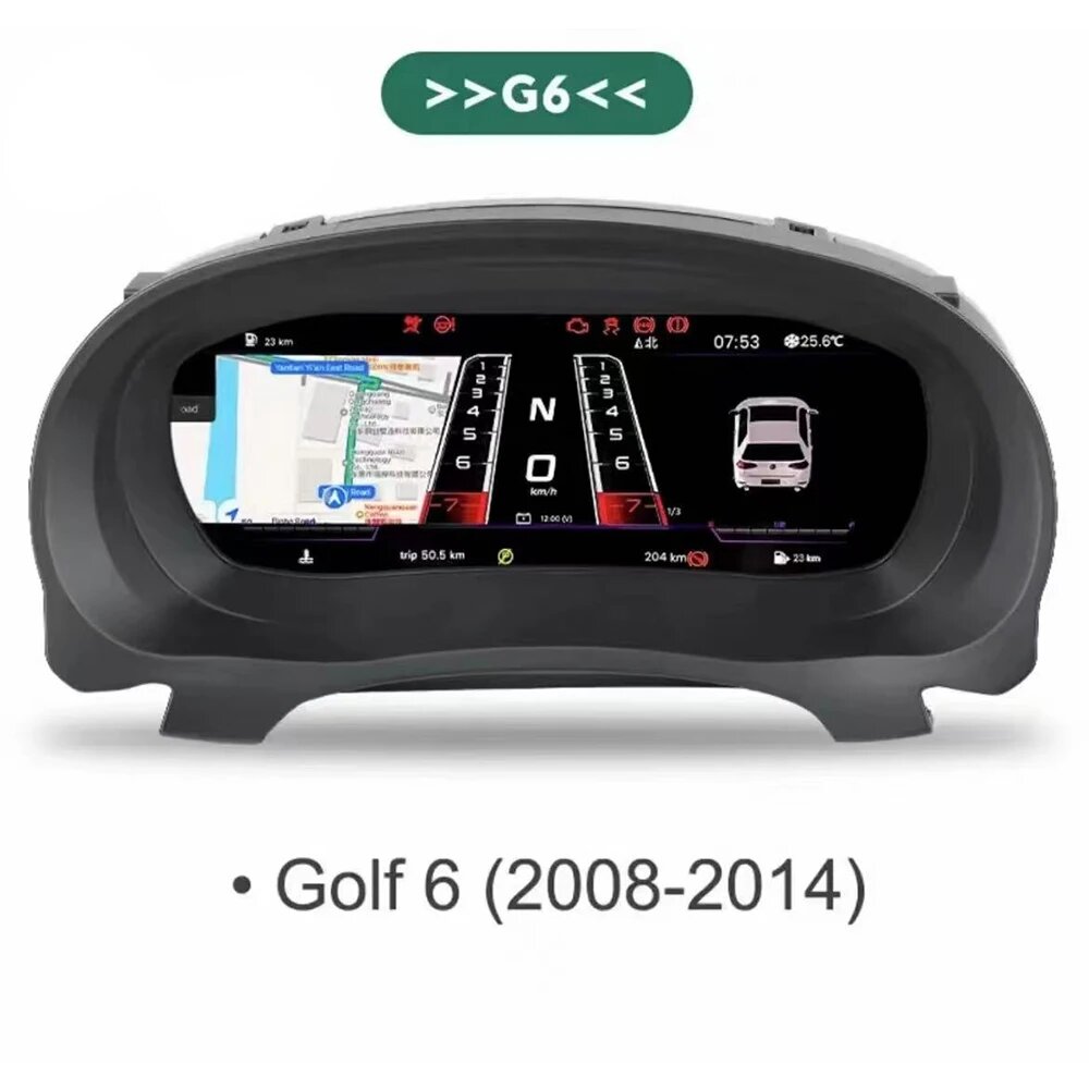 12,3-дюймовая цифровая панель приборной панели для VW CC Scirocco Jetta 4 Golf 6 MK7 Passat B8 B6 7, вариант виртуального прибора, панель, кабина For Golf 6