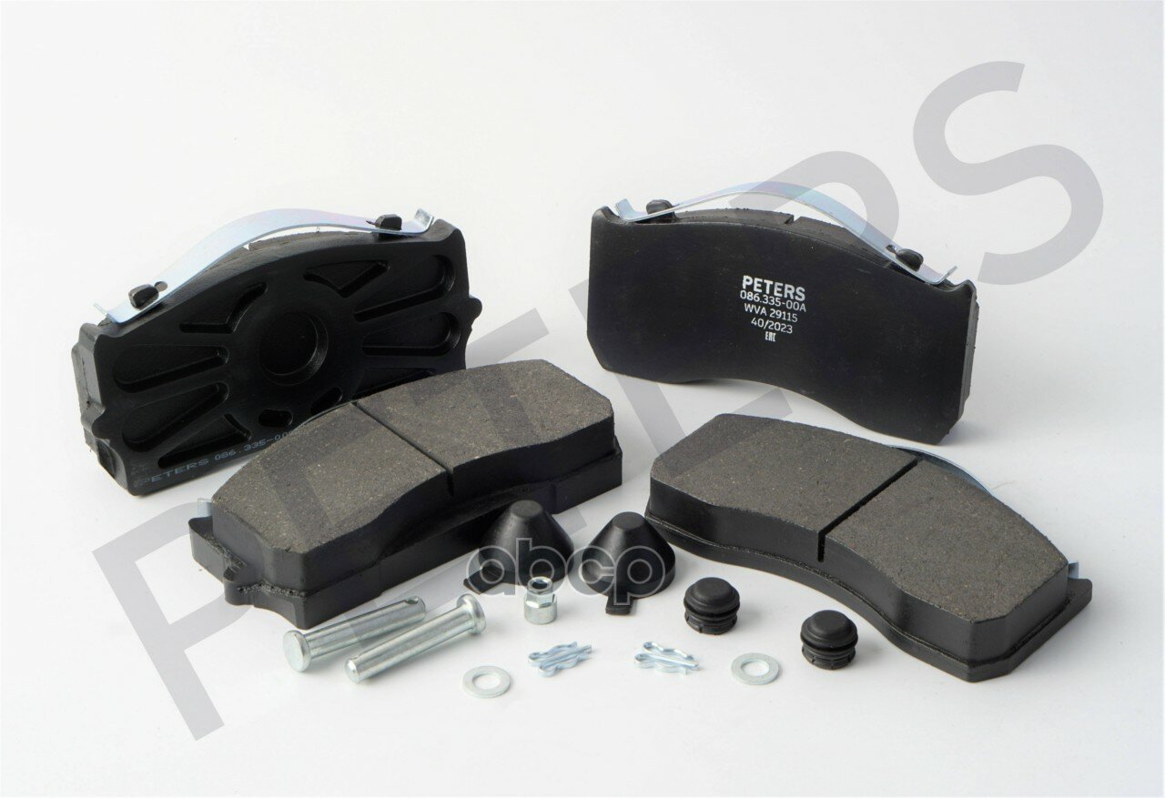 Тормозные колодки! WVA29115/29148 с р/к, перед/зад дисковый тормоз KnorrSB/SN-5 MB, SAF PETERS арт. 08633500A