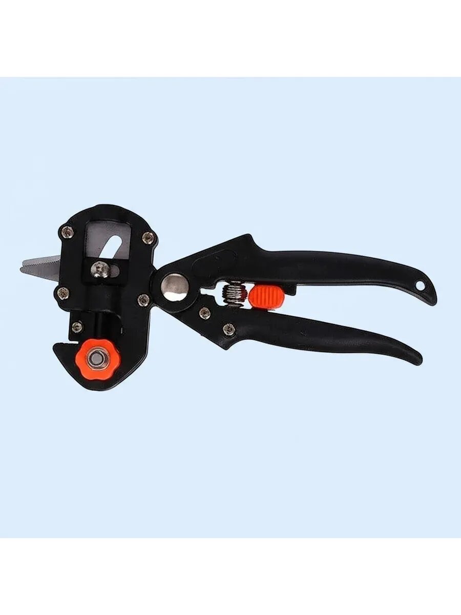 Прививочный секатор с 2 насадками и пластиковыми ручками