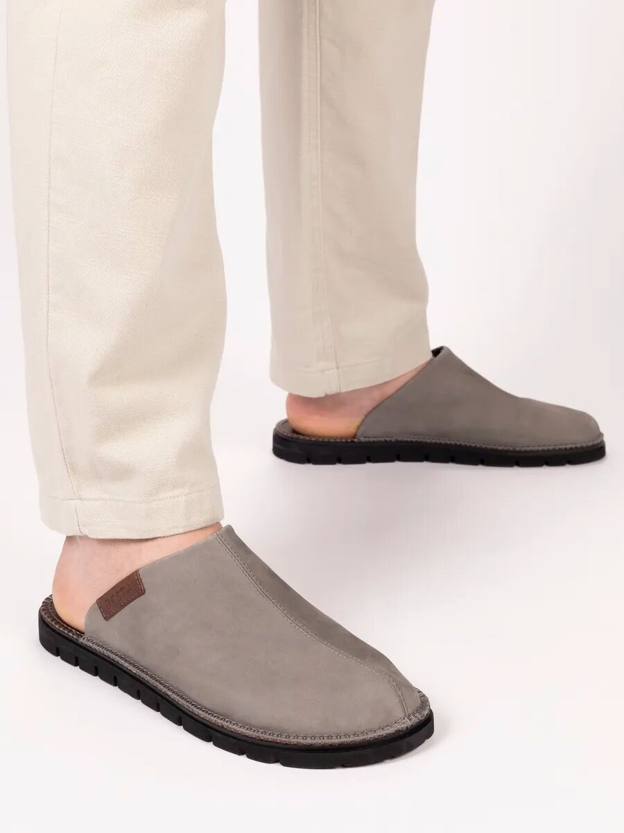 Сабо Босоногие кожаные