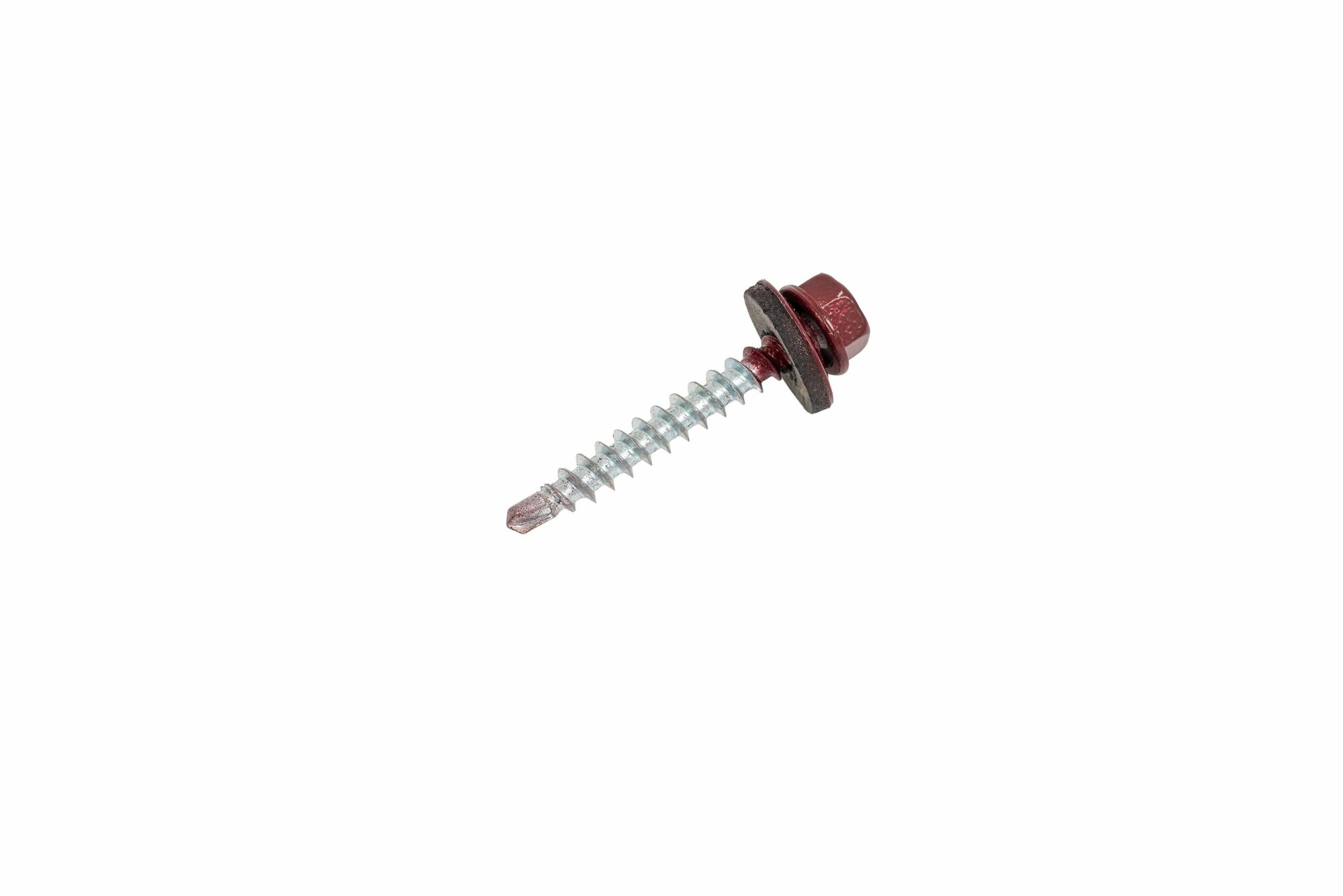 Саморез кровельный 4,8x35 RAL 3005 винно-красный, по дереву (1кг) ВИ 1299288