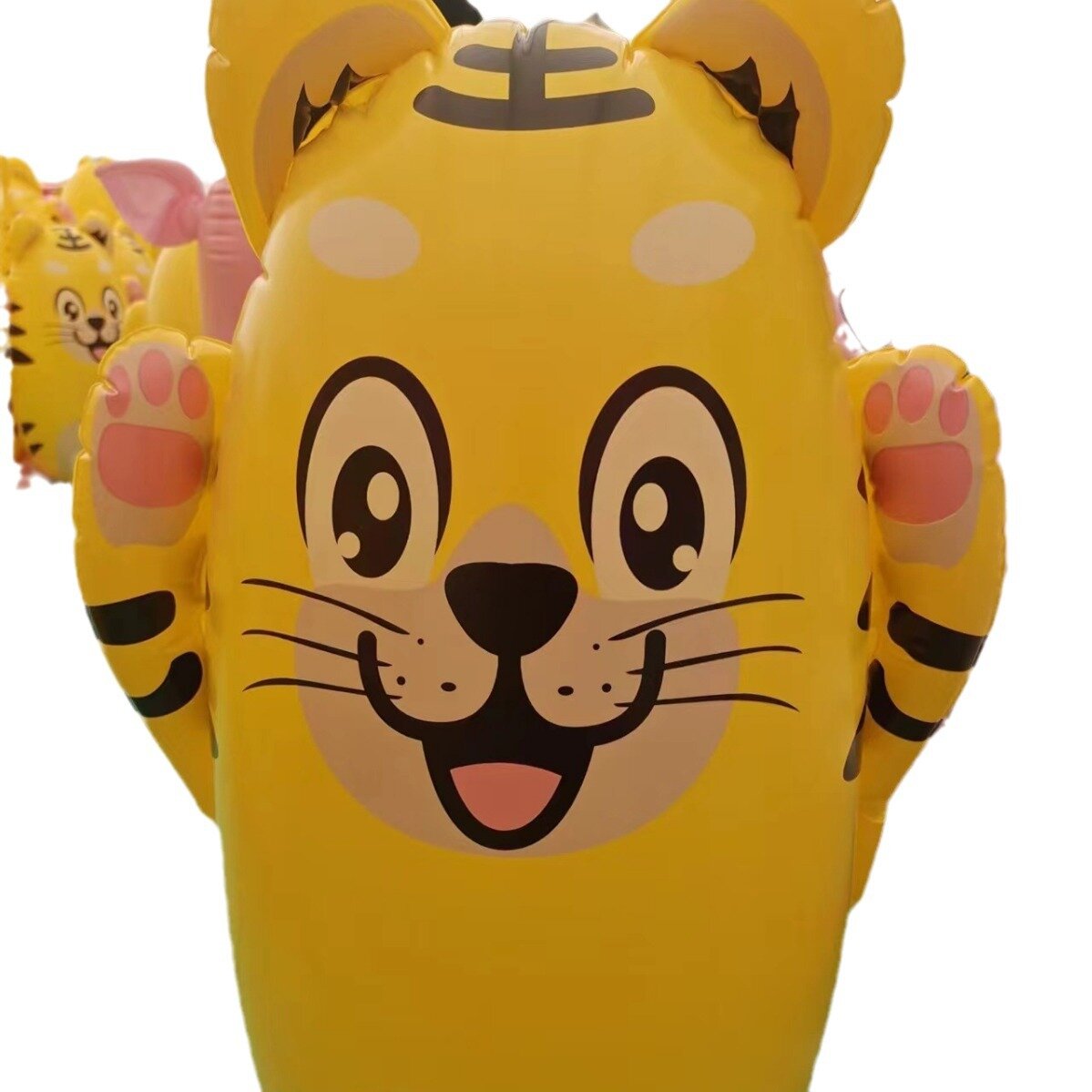 Надувная игрушка-тигр из ПВХ, красочная качалка-роли-поли, детская игрушка для фитнеса и бокса, оптовые поставки