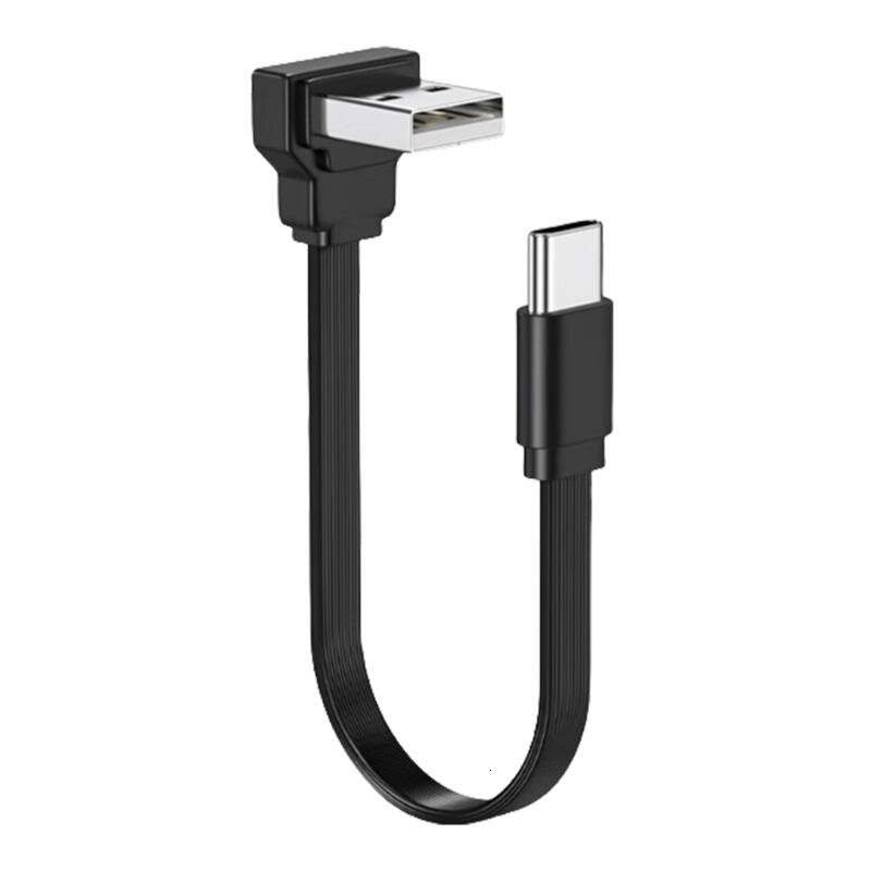 Кабель USB C – USB A 2.0 под прямым углом, 1m - Наклонись