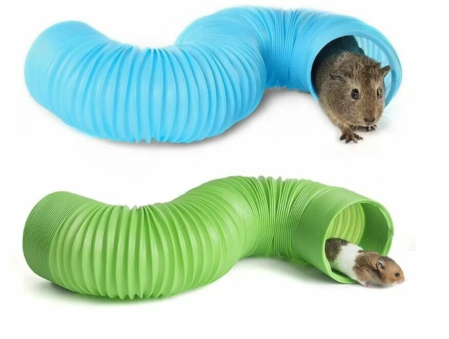Тоннель/туннель, труба, лабиринт для хорьков, лабиринт для крыс, грызунов, ежей, 1 метр, складной