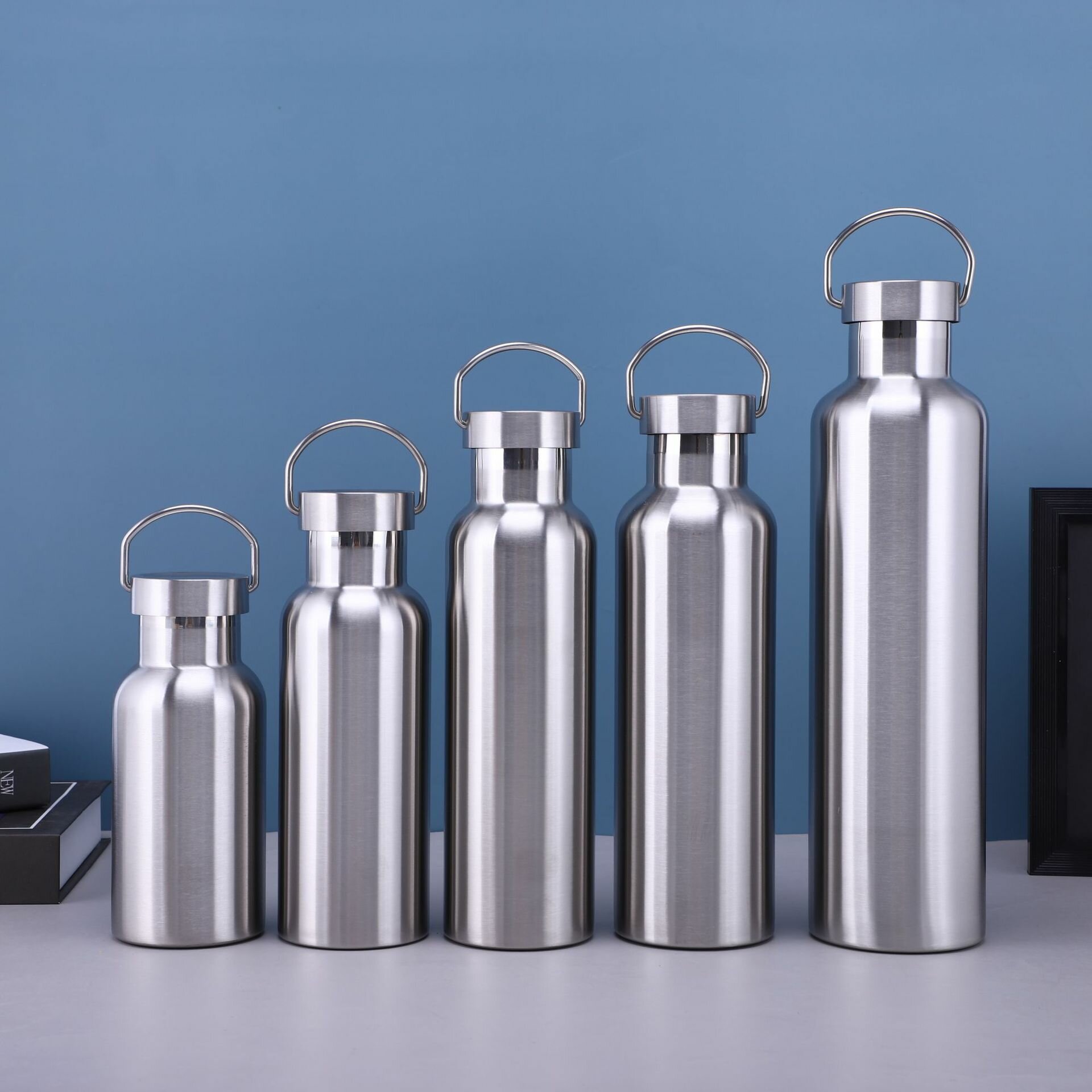 304 американский большой рот термос чашка оптовая портативная большая емкость двухслойный стальной чайник для езды на