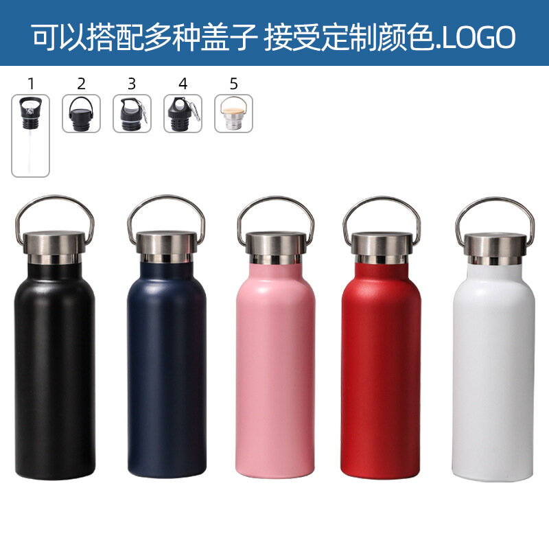 304 американский большой рот термос чашка оптовая портативная большая емкость двухслойный стальной чайник для езды на