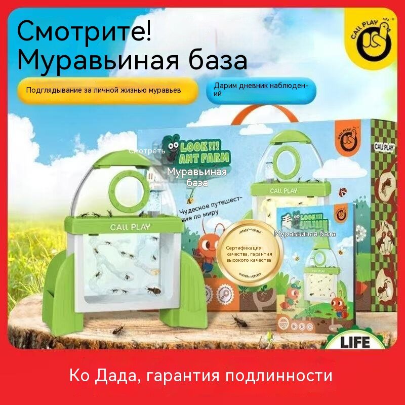 Научно-образовательные игрушки, муравьиная база, биологическое когнитивное просвещение, набор для наблюдения