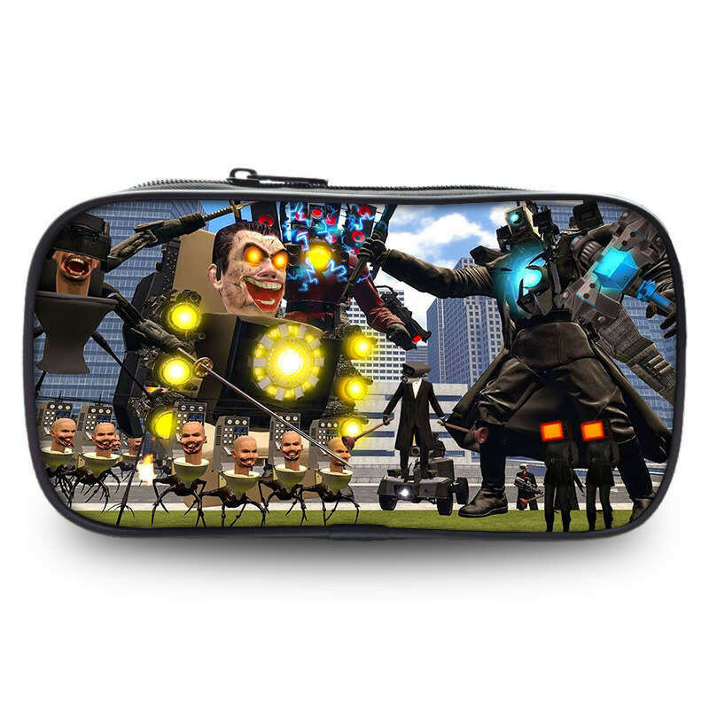 Пенал titan с дизайном туалетного мужчины для креативных студентов stylev