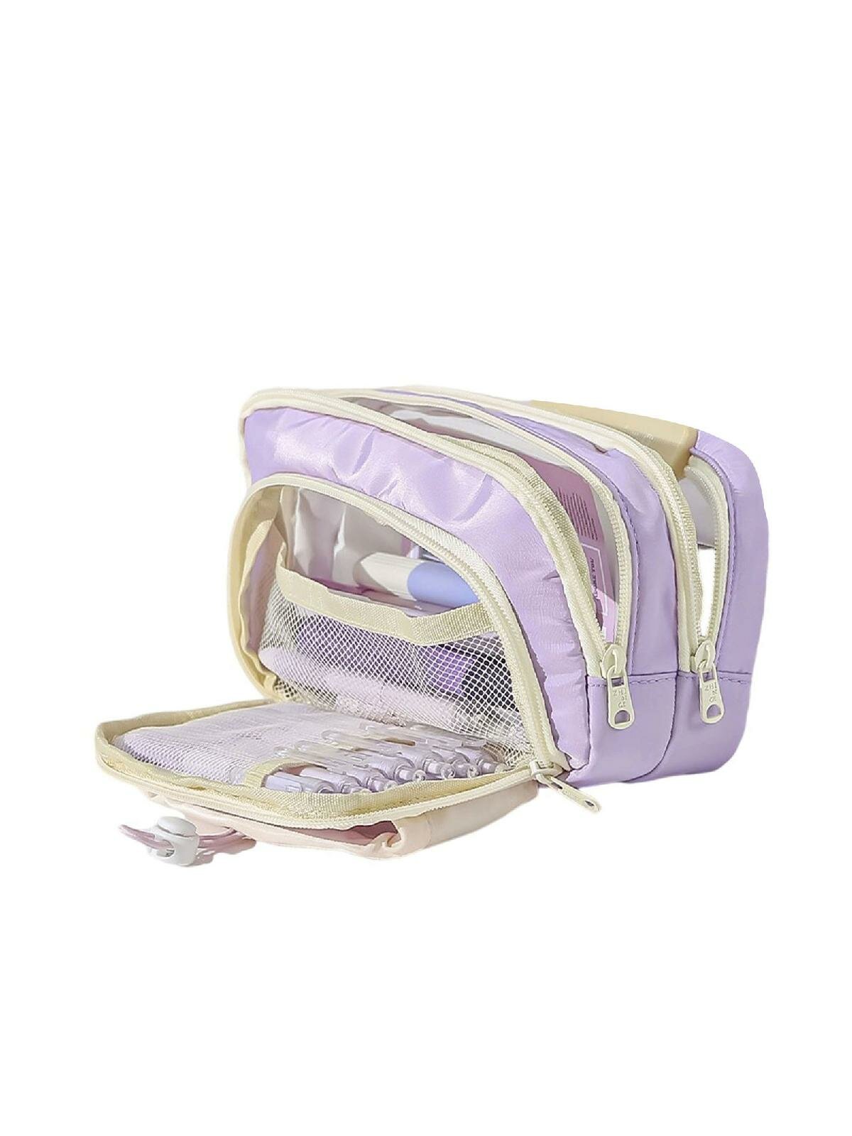 Высокий Пенал Емкость Ручка Сумка Организаторами Нескольких Отсеков Маркер Мешки