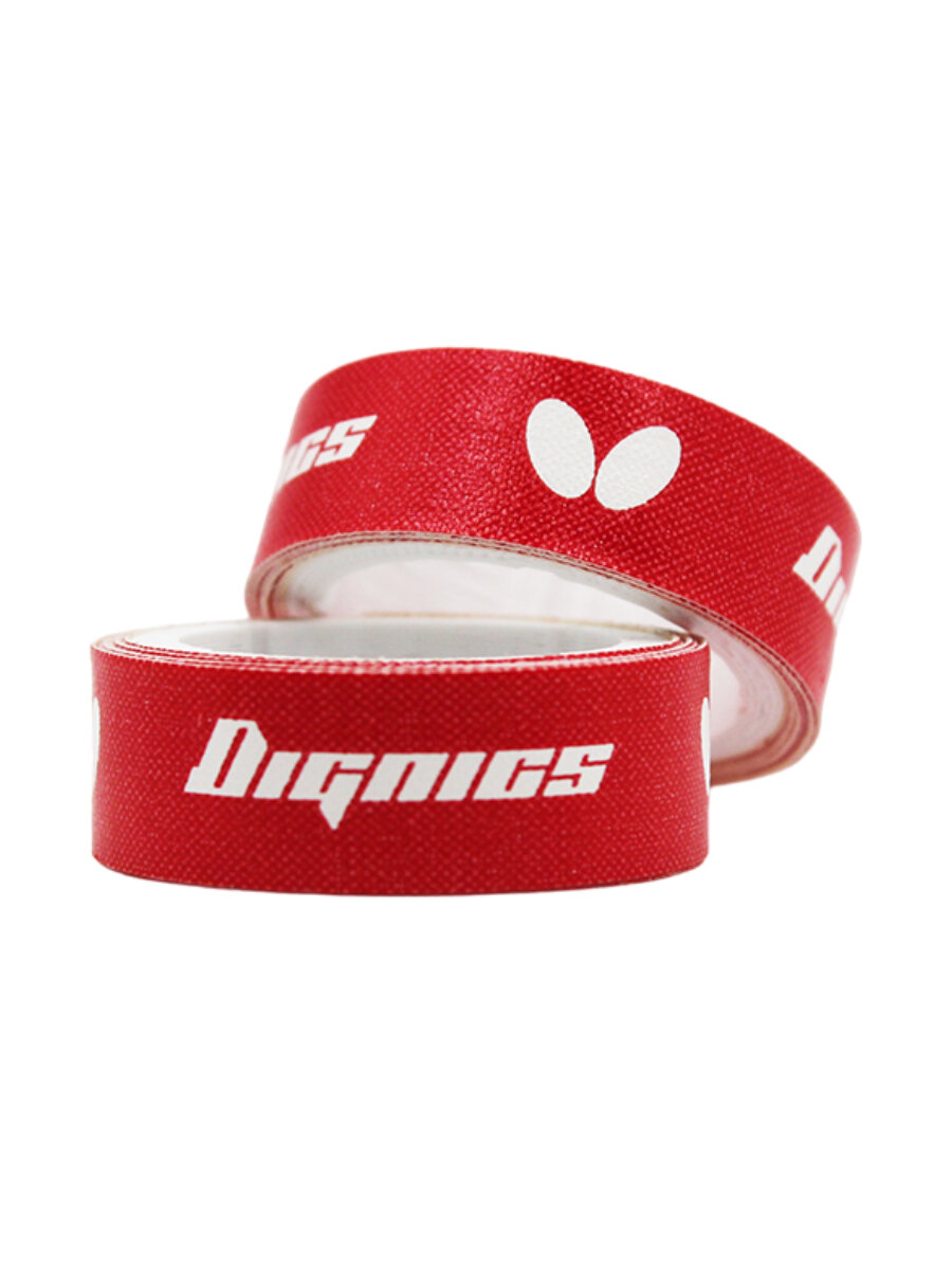 Торцевая лента для теннисной ракетки Butterfly Dignics красная, длина 3 м, ширина 12 мм