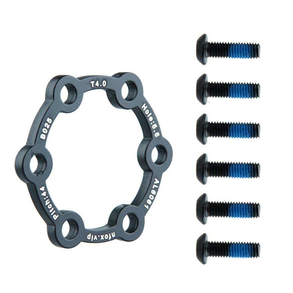 Дисковый тормоз для электросамоката, алюминиевый, 6 отверстий, 4 мм с винтами