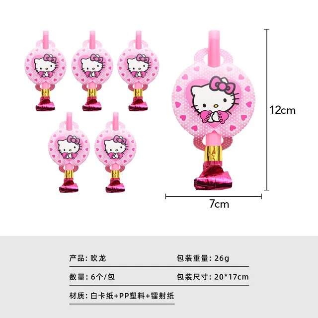 Милый набор воздушных шаров с мультяшной Hello Kitty, украшения для дня рождения с кошкой, украшения для детской вечеринки, бумажные стаканчики, приглашения, скатерти, подарки для девочек.