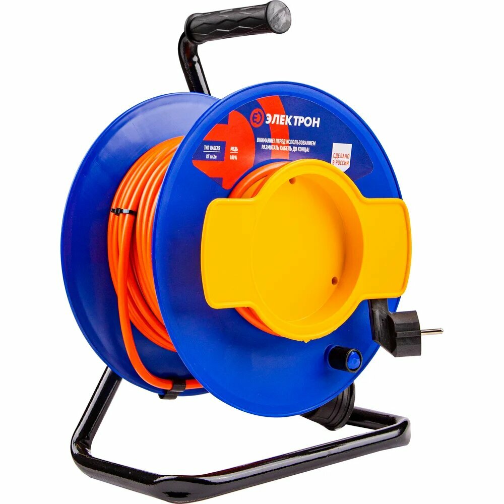 Удлинитель атлант ПВС Электрон 3х1,5 50м на садовой катушке IP54 EL70061