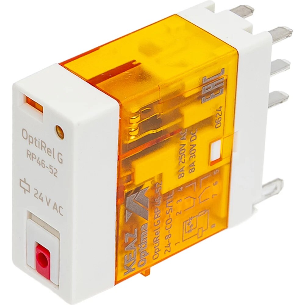 Реле промежуточное КЭАЗ OptiRel G RP46-52-24-8-CO-S/TIL 281050