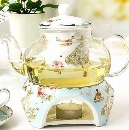 Оптовая продажа цветочного чайника, чайного чайного чайника, термостойкого стекла, фруктового чайного чайного набора,