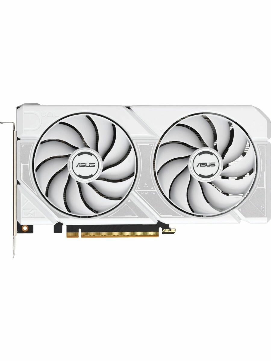 Видеокарта Asus PCI-E 5.0 DUAL-RTX5060-O8G-WHITE NV RTX5060 8Gb 128bit GDDR7 2535/28000/HDMIx1/DPx3/HDCP Ret