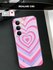 Чехол на Realme C85 / Реалми C85 с принтом Pink heart latte, прозрачный