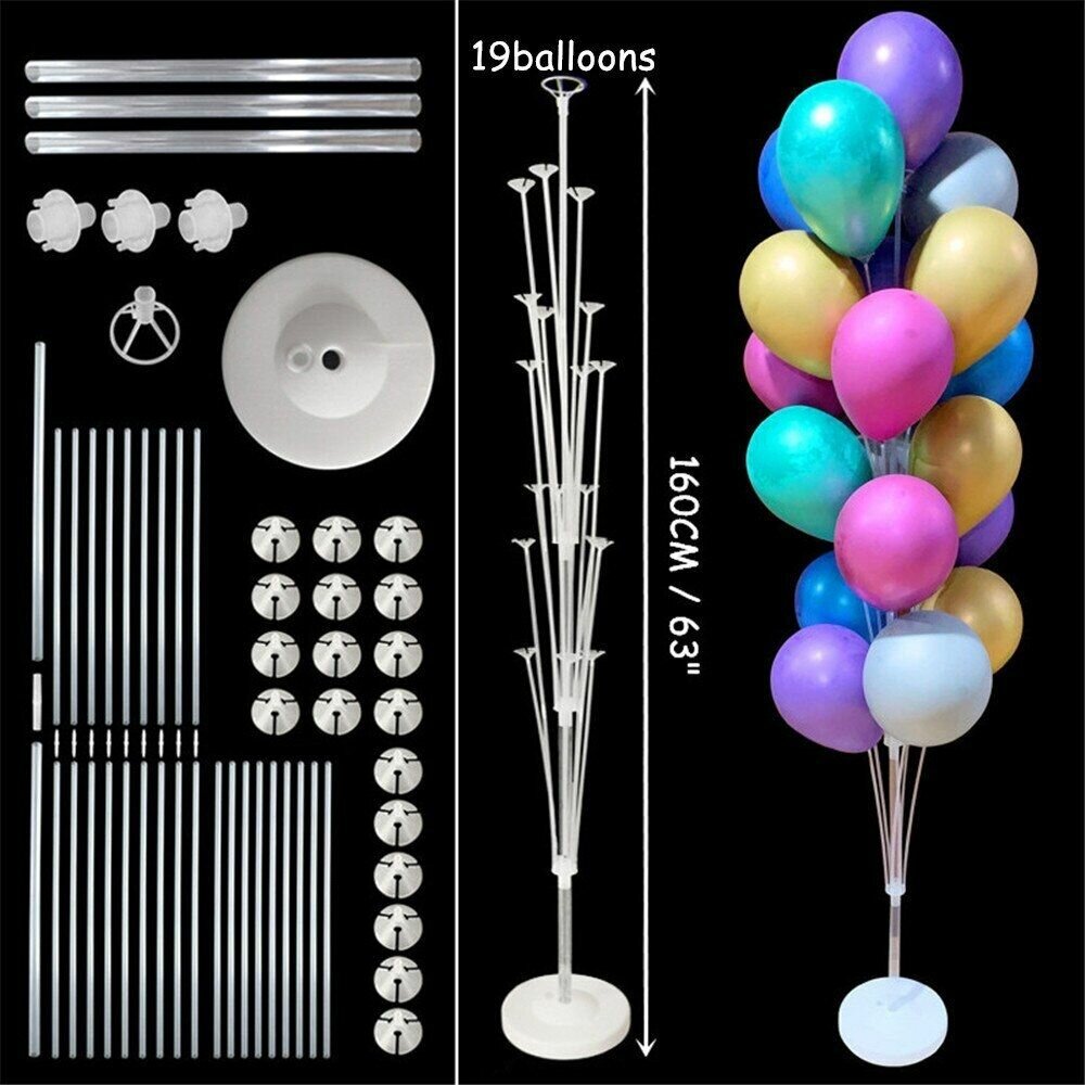 Стойка для воздушных шаров Meizhihai на круглой подставке, 160 см, 19 держателей
