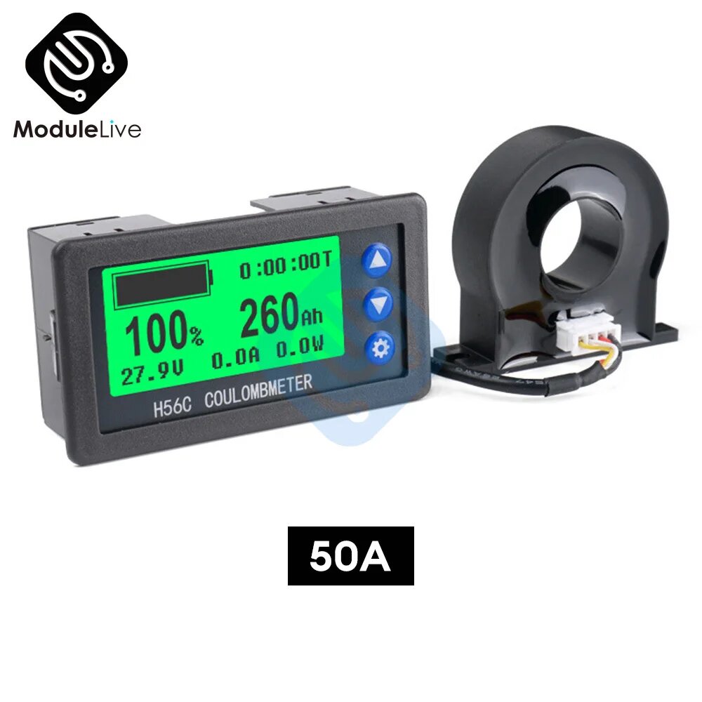 Кулометр H56C 50A с датчиком тока