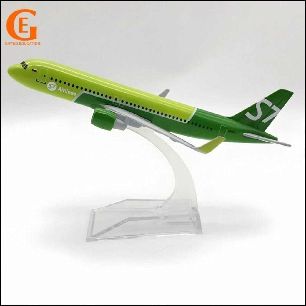 Модель Самолёта S7 Airlines Аэробус 320 Из Металла, Статичная Коллекционная Модель, Авиационный Декор