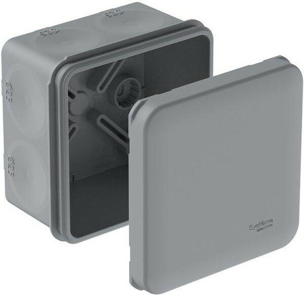 Коробка распределительная Systeme Electric MultiBox IP66 70x70x42 DIY (со стикером) серый SE IMT351961