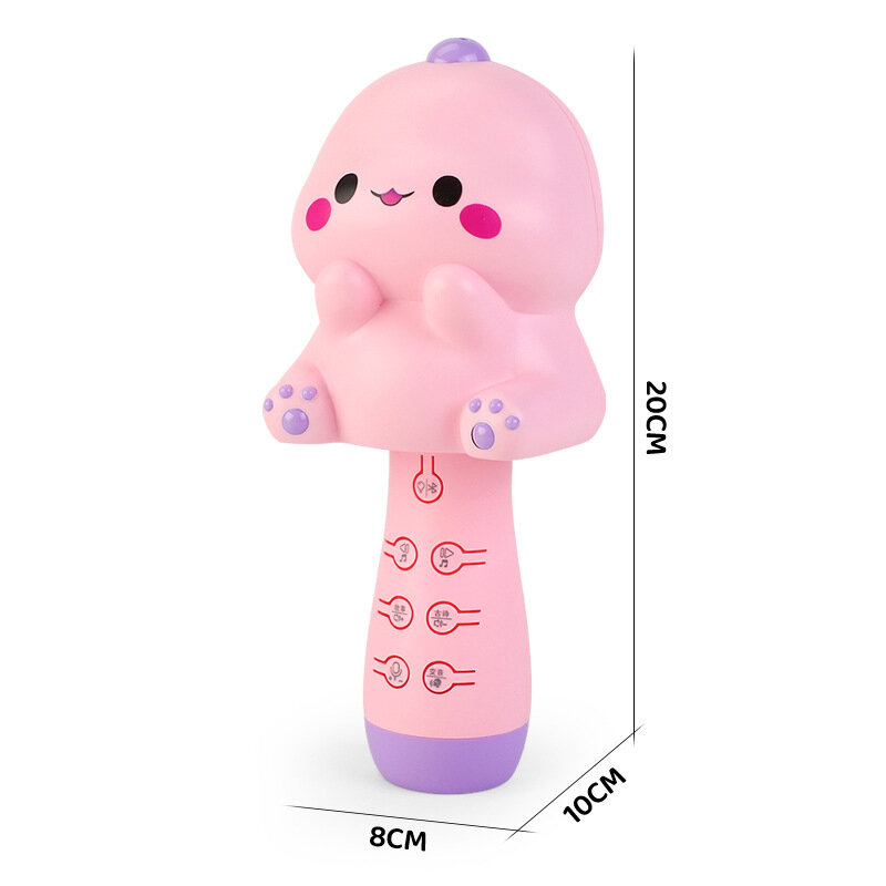 Микрофон для раннего образования, детская поющая машина, большой микрофон, многофункциональный, перезаряжаемый, подарок на день рождения для мальчиков и девочек, игрушка для детских песенок