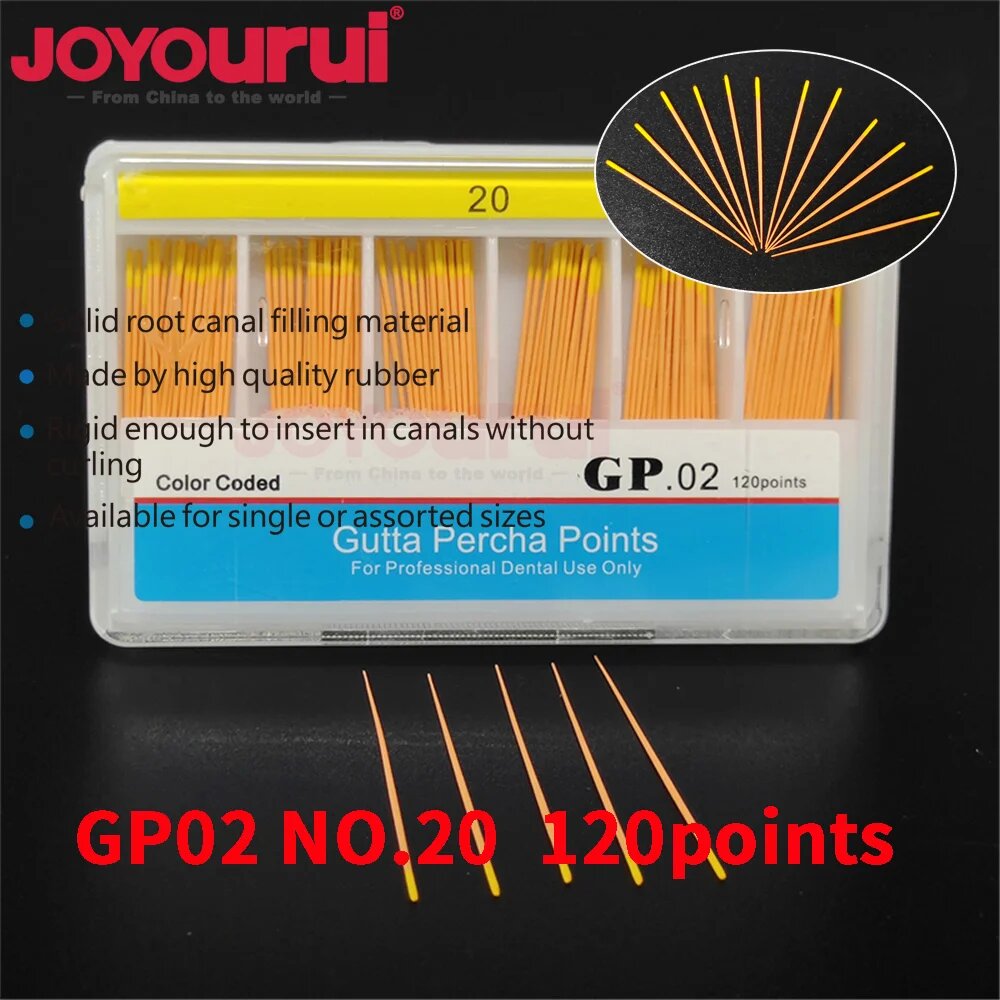 JOYOURUI Эндодонтические конусные файлы SX-F3 NITI 15-40 шт. GP02-NO.20