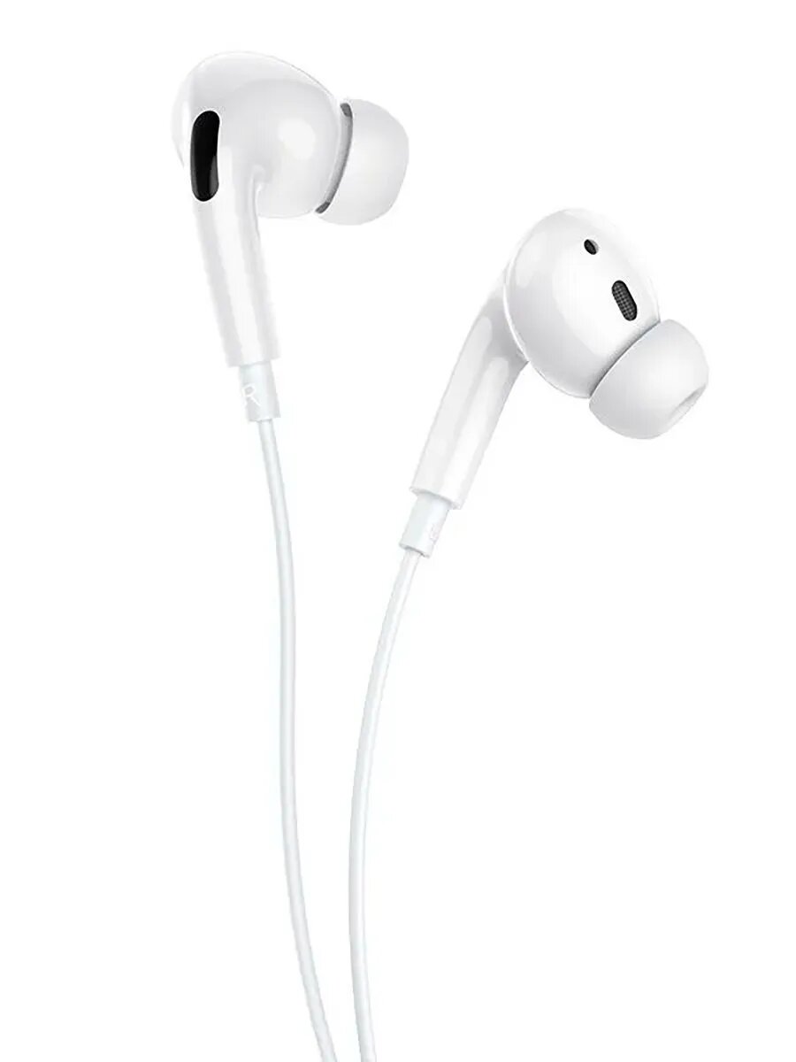 Наушники проводные с микрофоном Hoco M1 Pro, цвет белый
