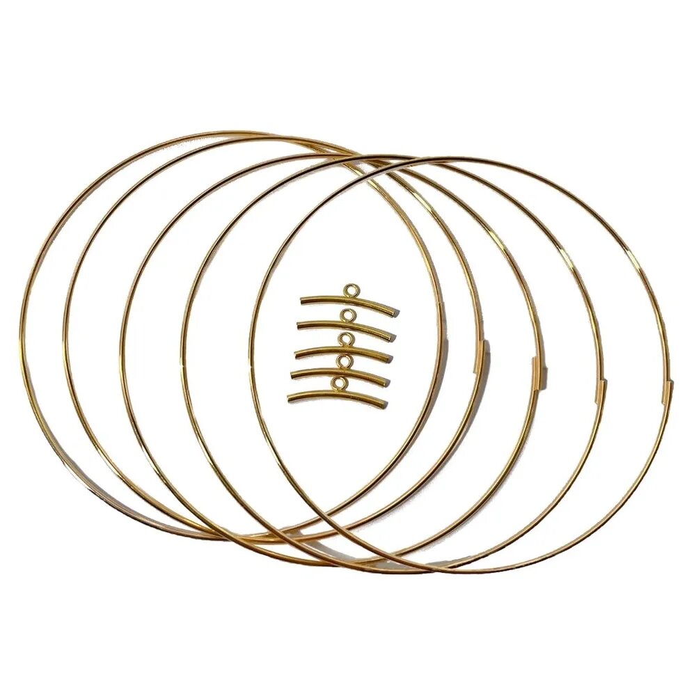 5шт. Кольцо с открытым кругом "Ловец снов", венок, обруч-макраме, для изготовления свадебных украшений, настенных подвесок, простое в использовании