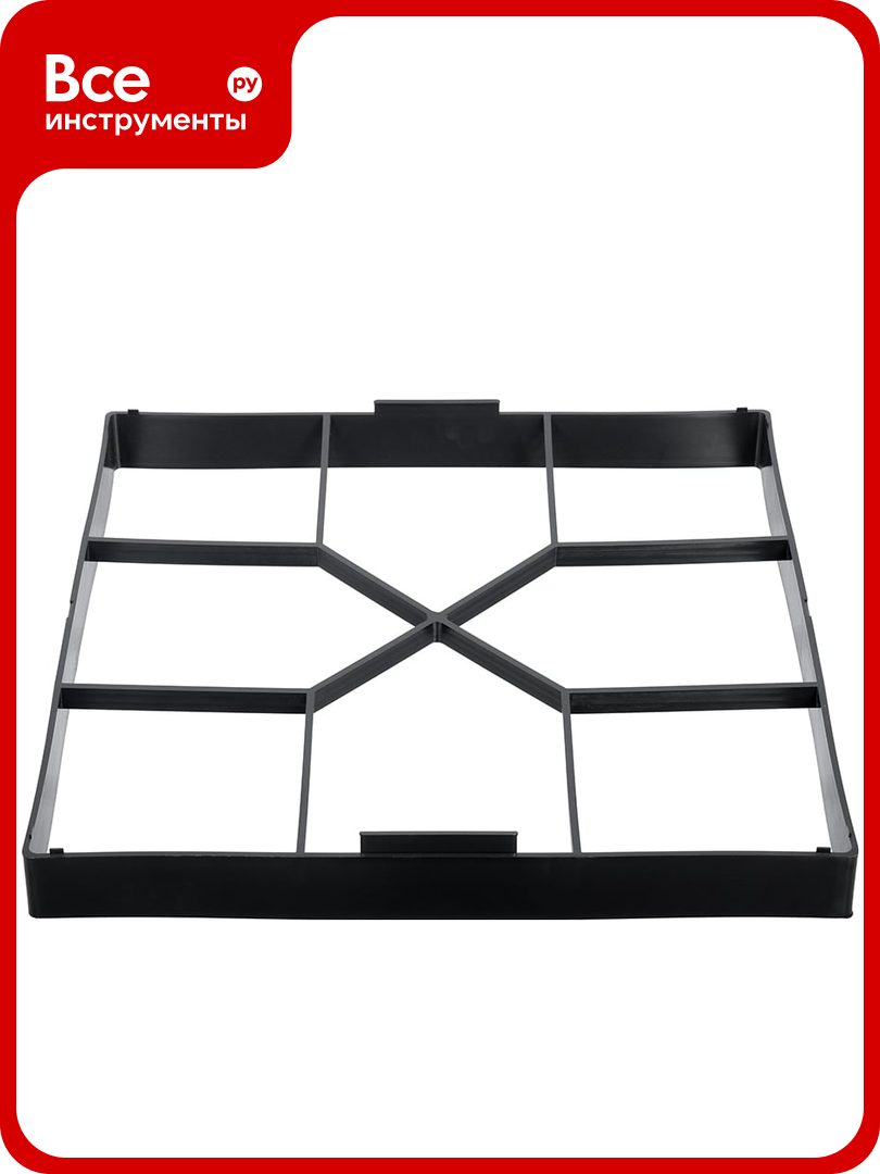 Форма для отливки садовых дорожек VORTEX Мозаика из пластика с системой быстрого снятия и антивибрационной конструкции