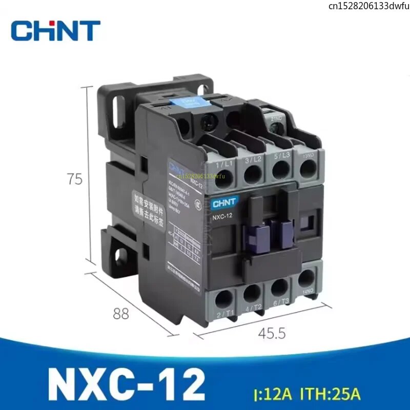 Контактор переменного тока CHINT 220 В, однофазный, 380 В, трехфазный CJX2 NXC-12/18/25/32 LC1 LC1D LC1N 110 В 36 В 24 В
