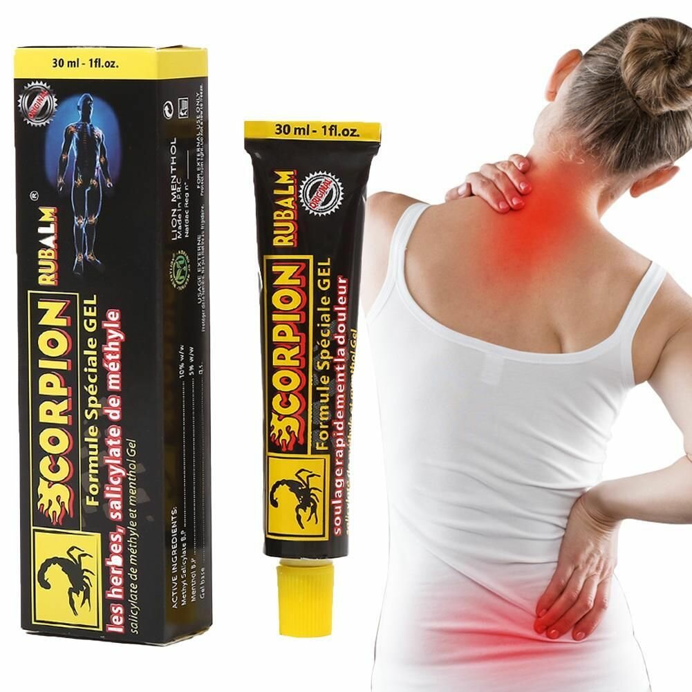 Мазь от скорпиона, успокаивающий крем для расслабления мышц 30 г