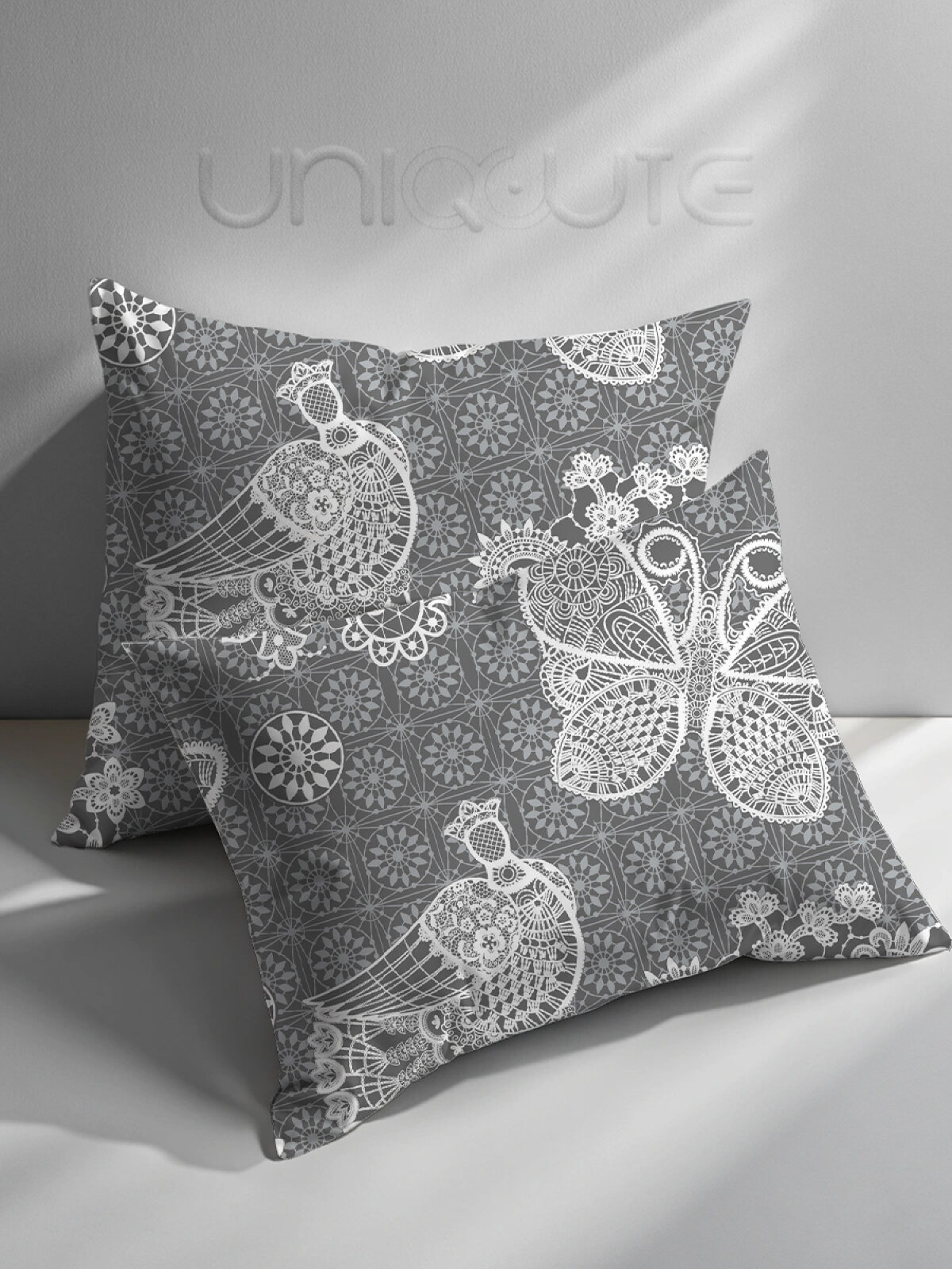 Комплект наволочек Uniqcute 50х70 см, 2 шт, Поплин, хлопок 100%, Кружевная сказка