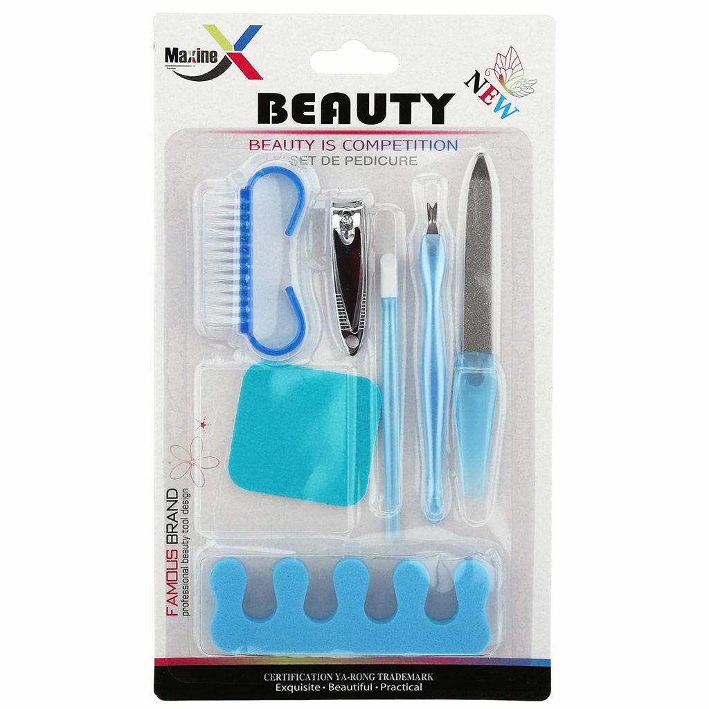 Педикюрный набор 7 предметов, в блистере