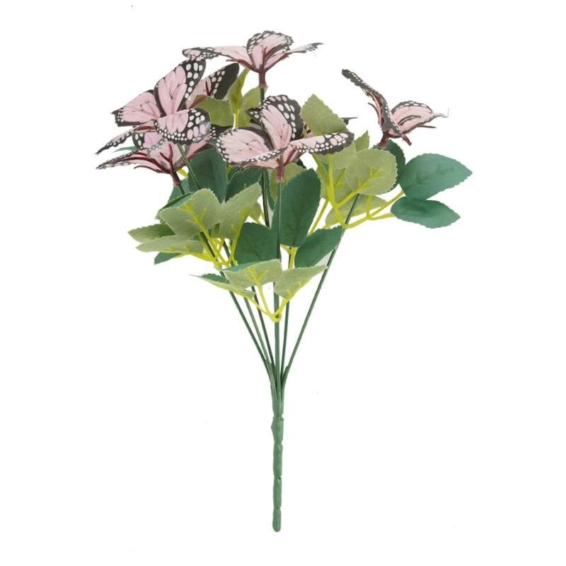 Пластиковые бабочки-цветы, Розовый