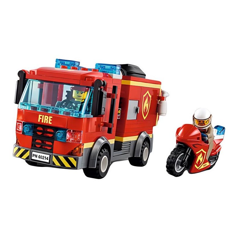 LEGO Гамбургер Store Пламя Спасательная операция Городская коллекция Пластиковые конструкторы 301 600 шт. 60214 — фото 1