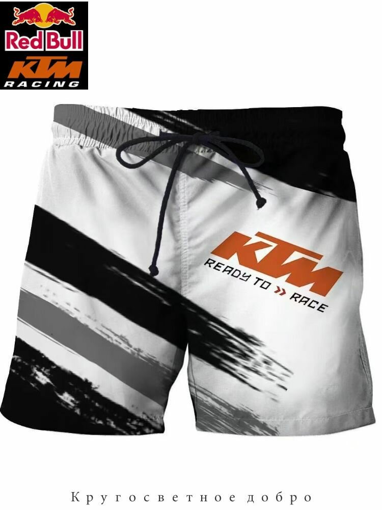 Летние мотоциклетные шорты KTM Bull Red pants moto mtb dh xc mx