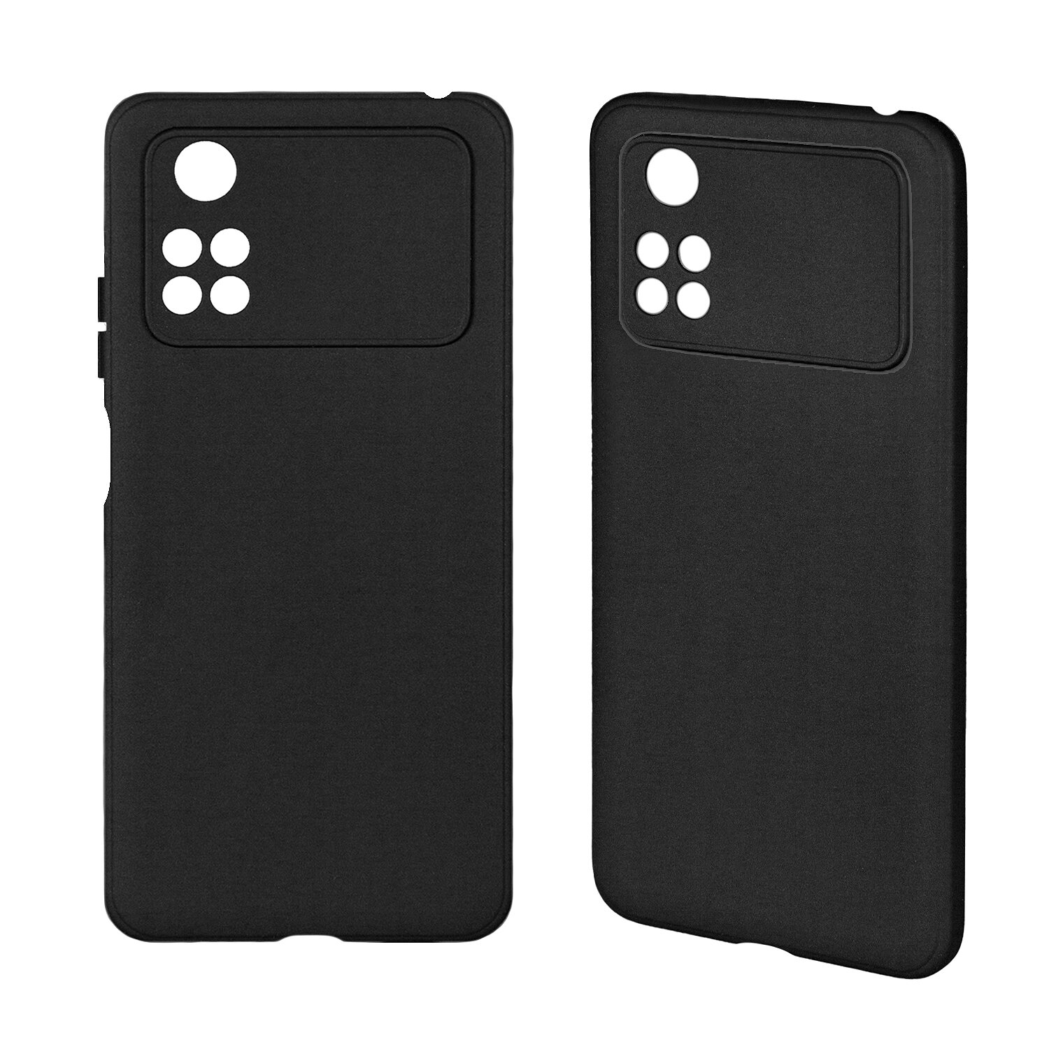 Чехол Xiaomi Poco M4 Pro 4G TPU матовый черный