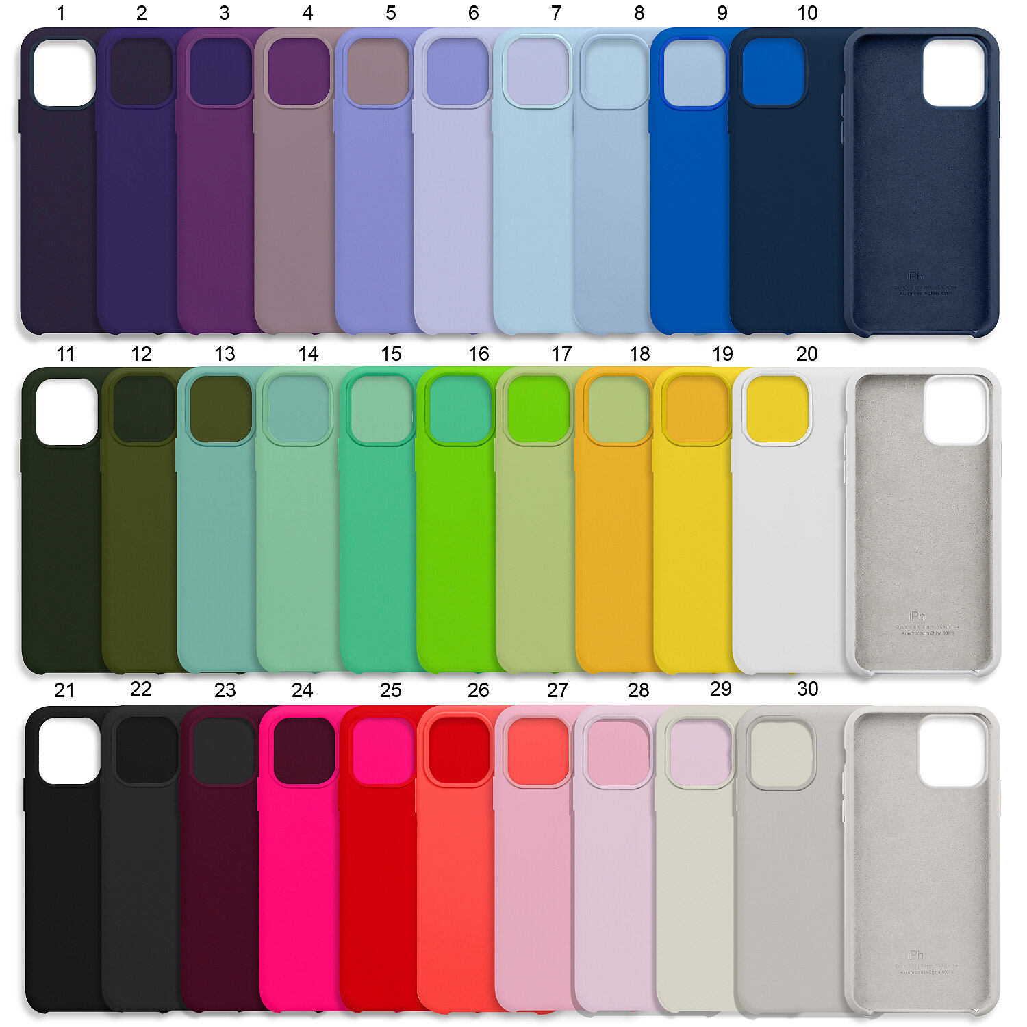 Чехол iPh 13 (6.1) Silicon case APL WS (с лого)