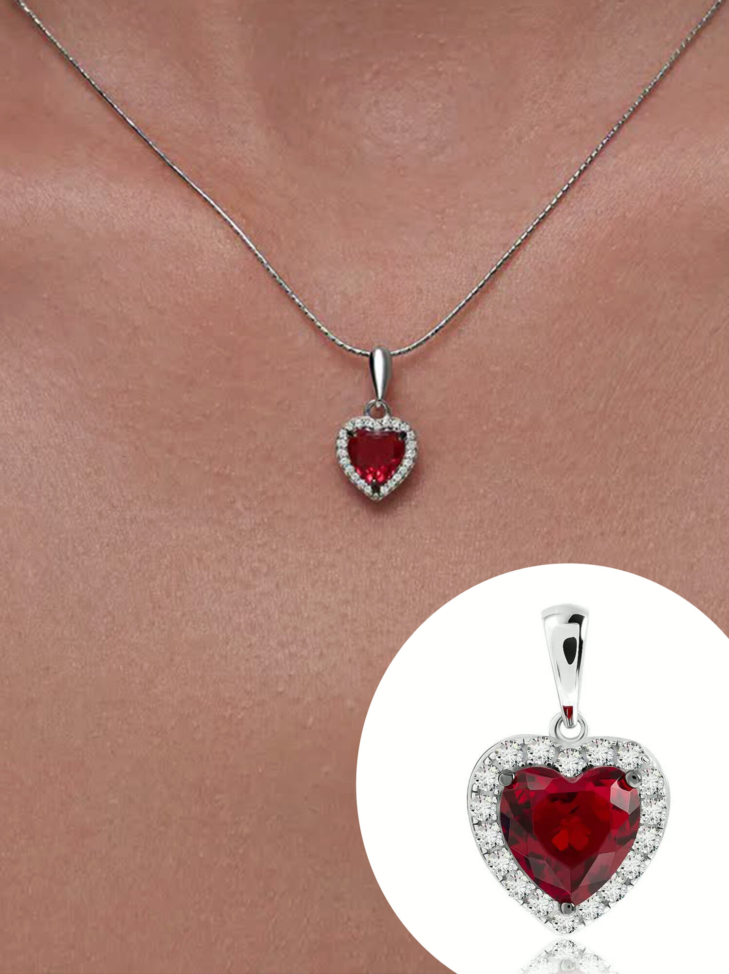 Подвеска, серебро, 925 проба, фианит, кварц синтетический