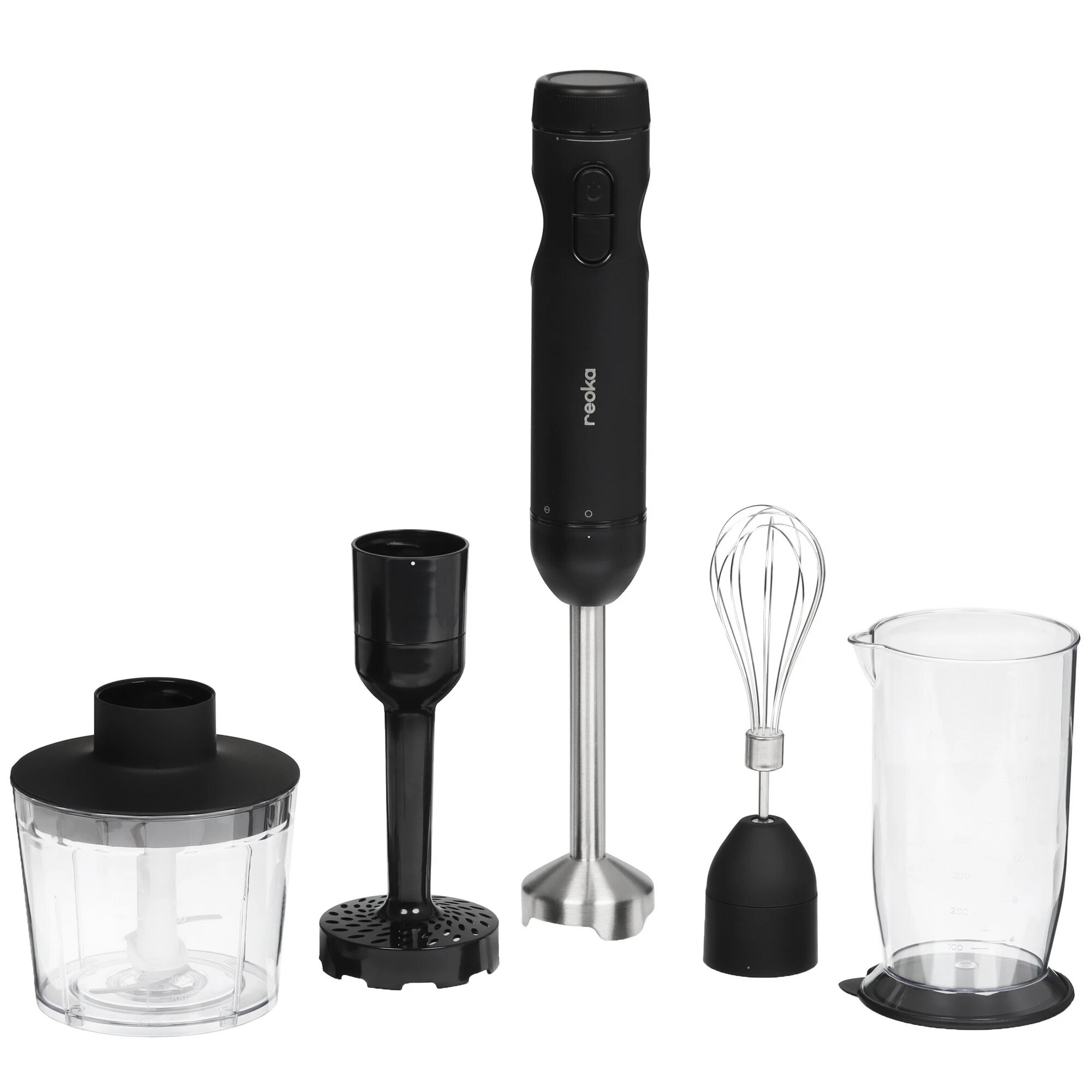 Блендер Reoka RKHB-S1504, погружной, мощность 600 Вт, черный