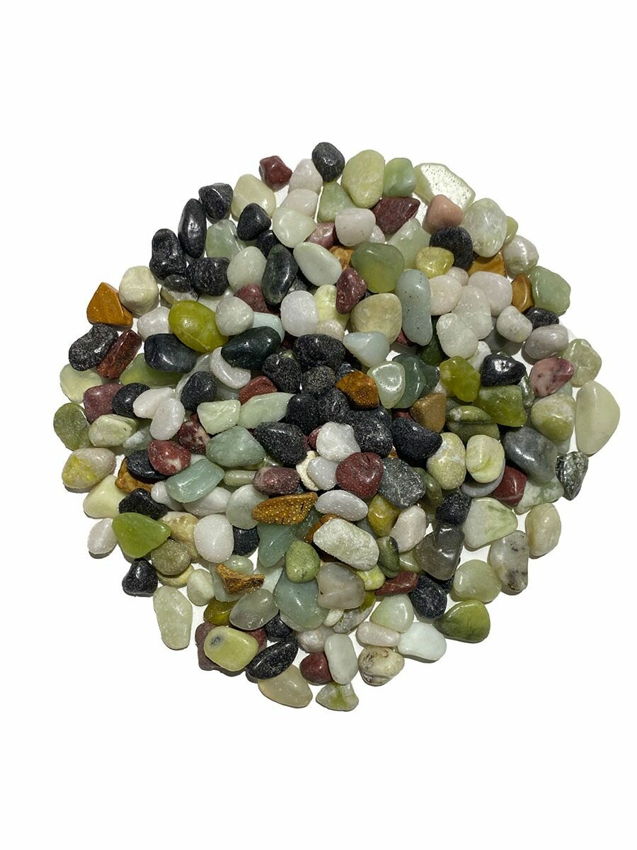 Грунт для аквариума, террариума, растений природный микс (белый, красный, карамель) 9-12 мм, 950г