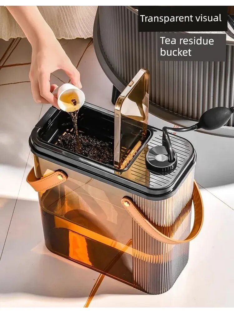 Прозрачный контейнер для чайной гущи из пластика для самовара