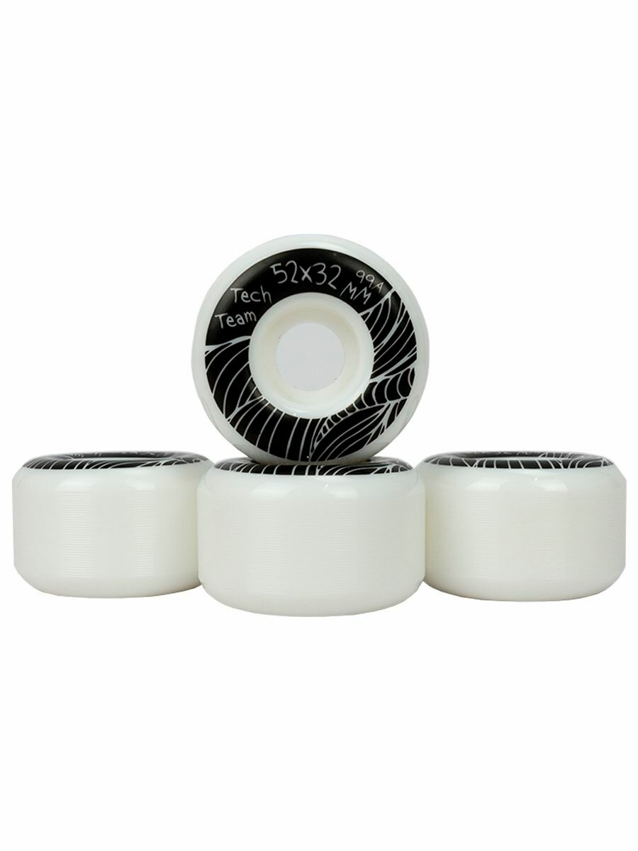 Колёса для скейта Tech Team 52 x 32 99A белые
