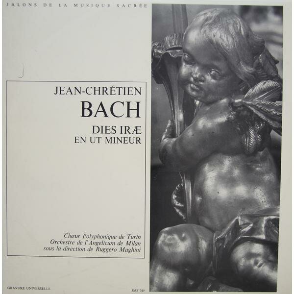 Винтажная виниловая пластинка BACH - DIES IRAE EN UT MINEUR (CHOEUR POLYPHONIQUE DE TURIN, ORCHESTRE DE L' ANGELICUM DE MILAN)