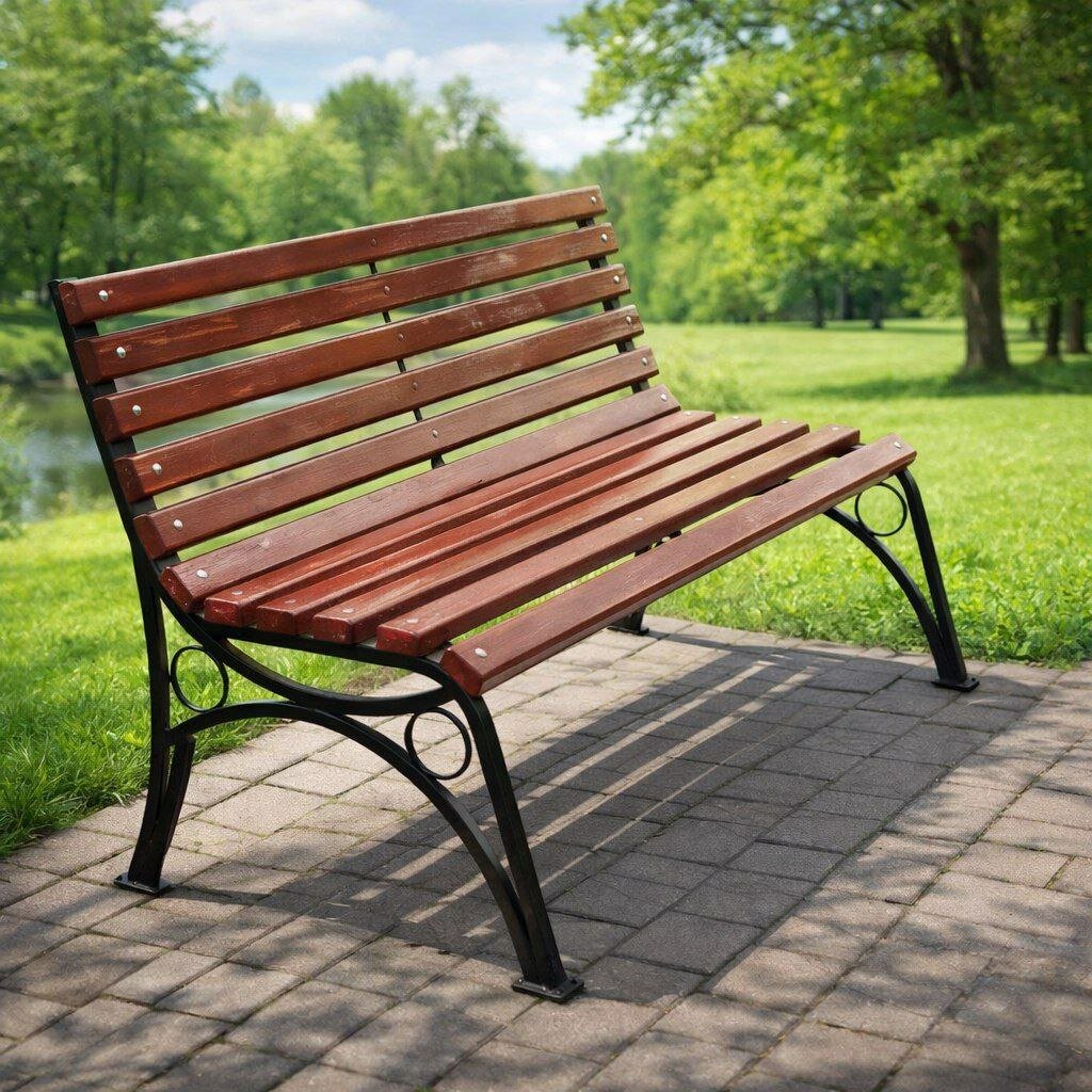 Скамейка Бульвар 1,5м без подлокотника, палисандр