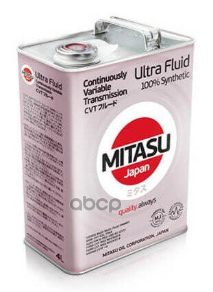 MITASU 4L масло трансмисионное CVT ULTRA FLUID 100% Synthetic/SUBARU CVT C-30 и LINEARTRONIC зелёная шт. MITASU арт. MJ-329G-4
