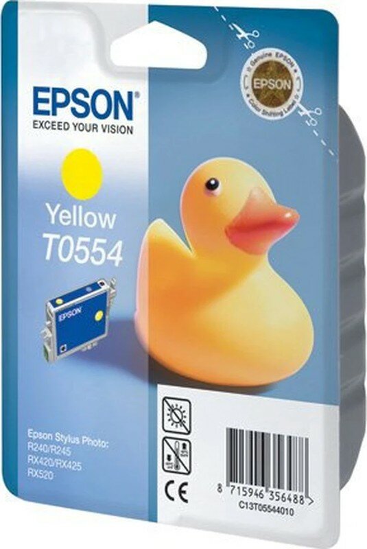 T0554 Картридж EPSON желтый для RX240/RX420/RX520