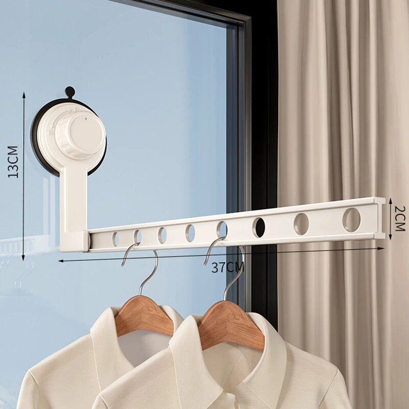 Портативная складная сушилка для белья из алюминия Белый, White