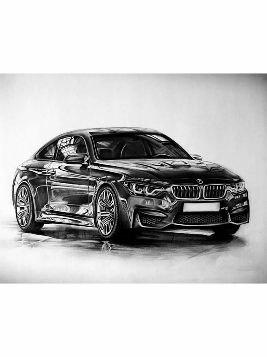 Картина по номерам Автомобиль BMW М4 40х50 см
